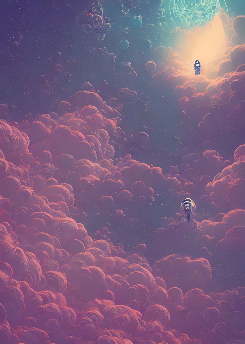 'Stairway to Astro heaven' Poster, picture, metal print, paint by Two ...