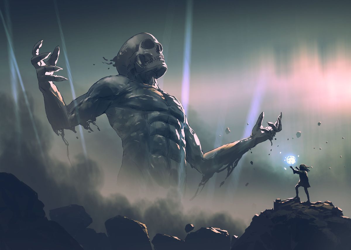 'summoning black creature' Poster by dwopp | Displate