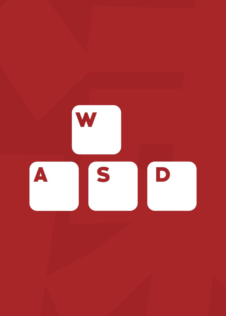 'wasd gaming pc' Poster, picture, metal print, paint by SAIDI ARTWORKS ...