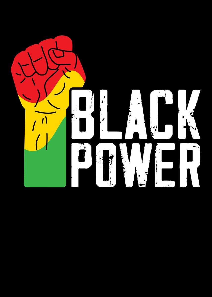 'Black Power' Poster, picture, metal print, paint by NAO | Displate