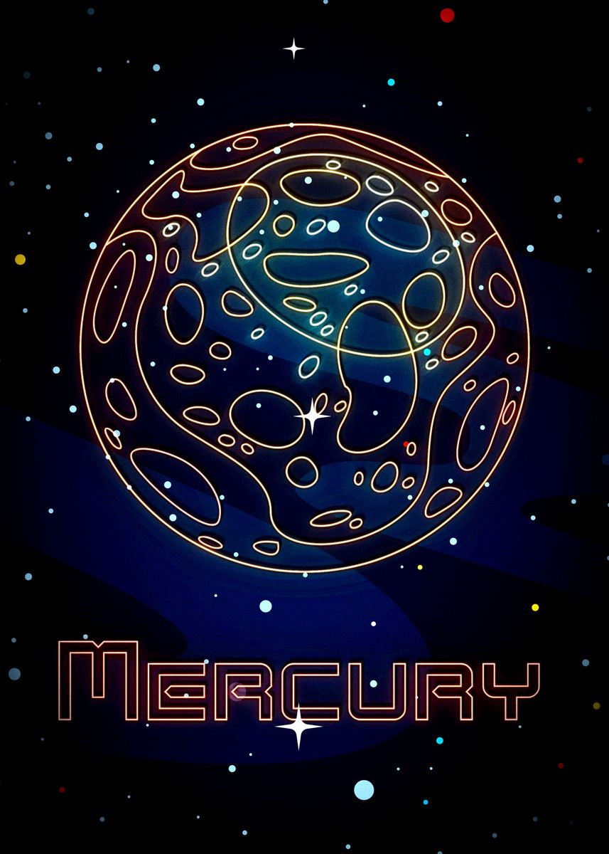 'Mercury' Poster by Black Iris | Displate