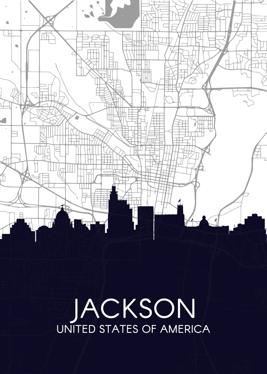 'Jackson USA' Poster, picture, metal print, paint by Urrutia German ...