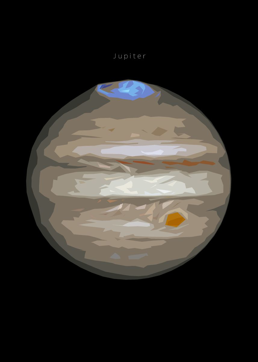 'Jupiter' Poster, picture, metal print, paint by Galaxy Images | Displate