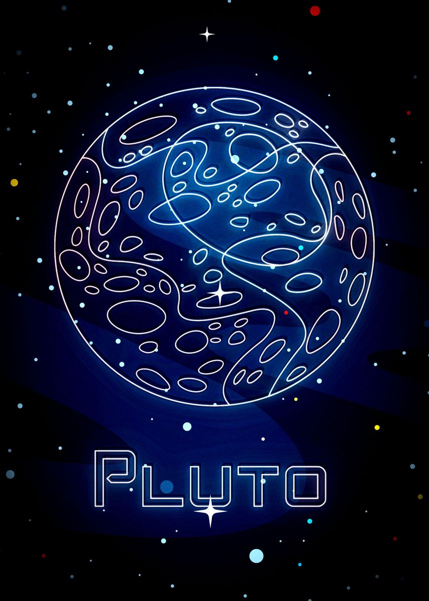 'Pluto' Poster by Black Iris | Displate