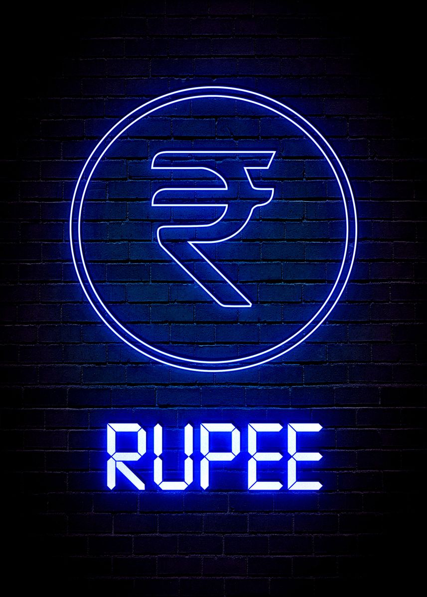 'Rupee' Poster, picture, metal print, paint by Luvy | Displate