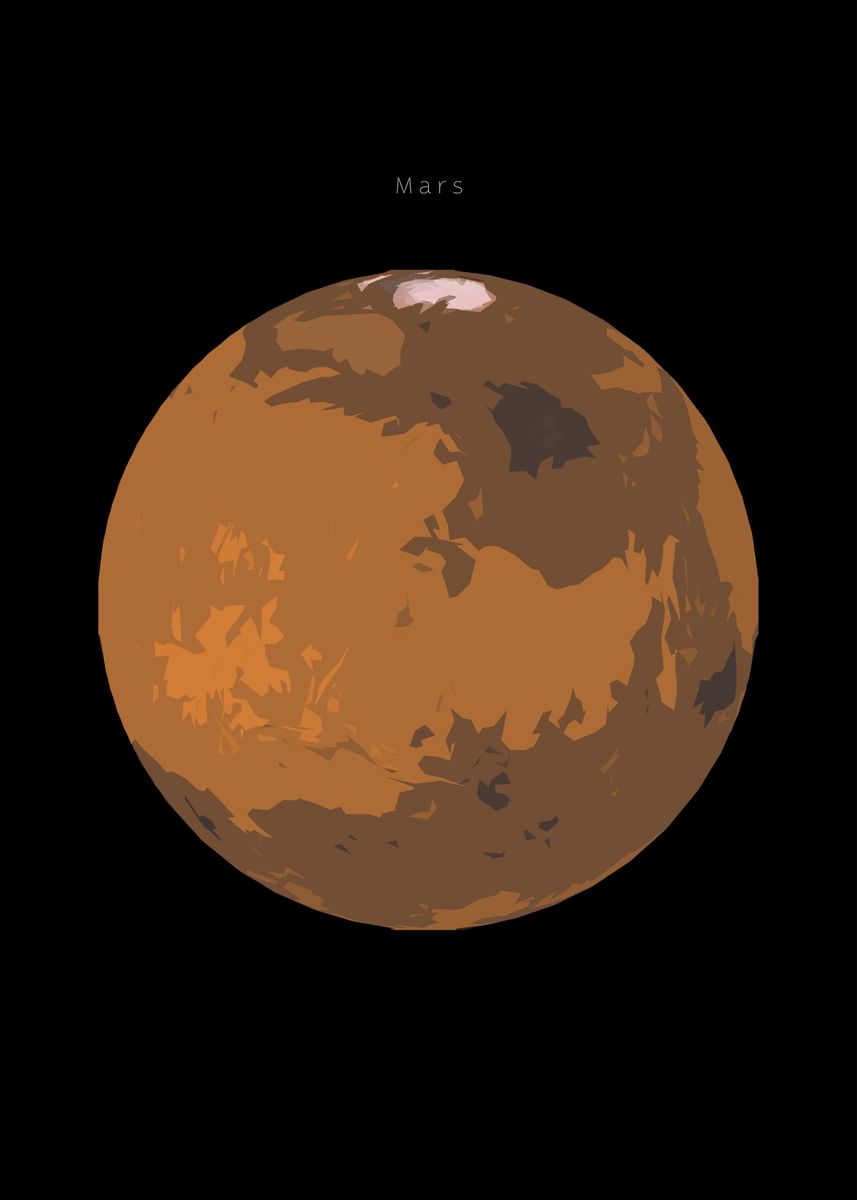 'Mars' Poster, picture, metal print, paint by Galaxy Images | Displate