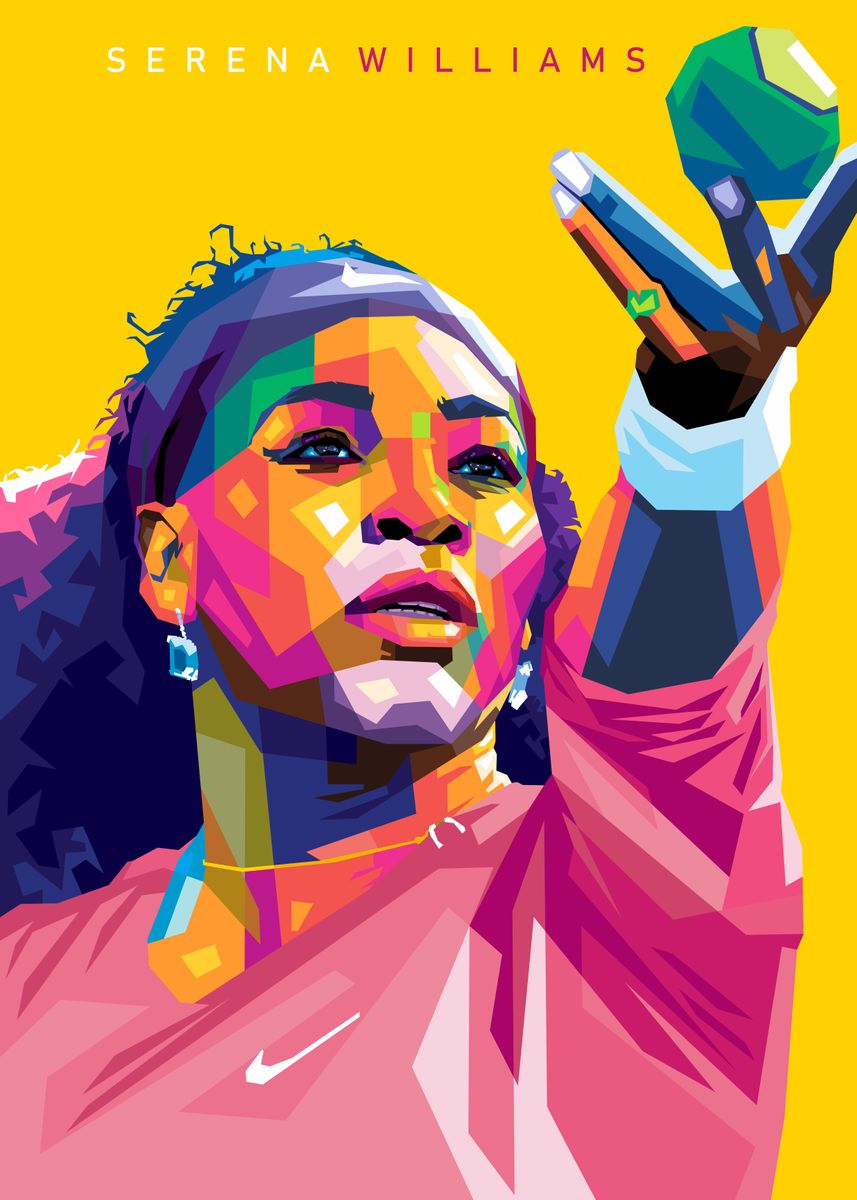 'Serena Williams' Poster, picture, metal print, paint by Sherlock ...