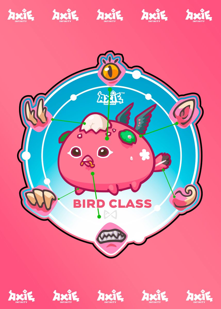 'BIRD CLASS AXIE INFINITY' Poster, picture, metal print, paint by Edson ...