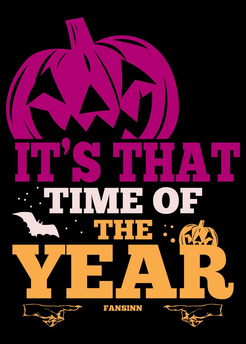 'Pumpkin time autumn Hallow' Poster, picture, metal print, paint by ...