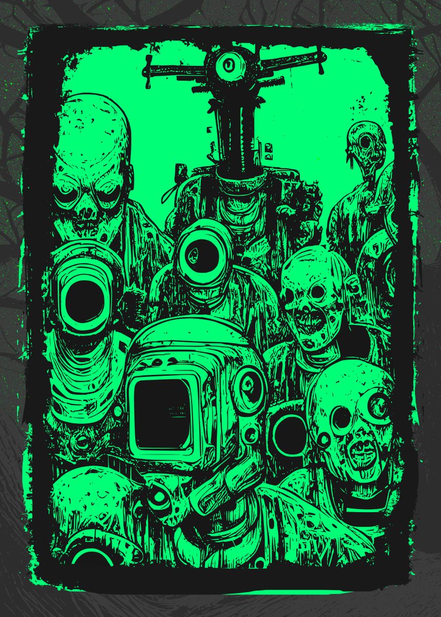 'Horror Creatures' Poster, picture, metal print, paint by Ilya Danilov ...
