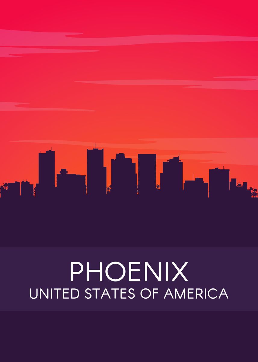 'Phoenix' Poster, picture, metal print, paint by Evan Arrington | Displate