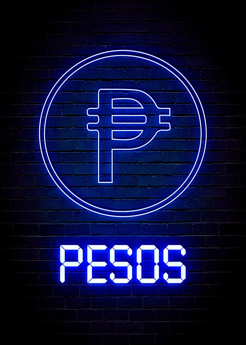 'Pesos' Poster, picture, metal print, paint by Luvy | Displate