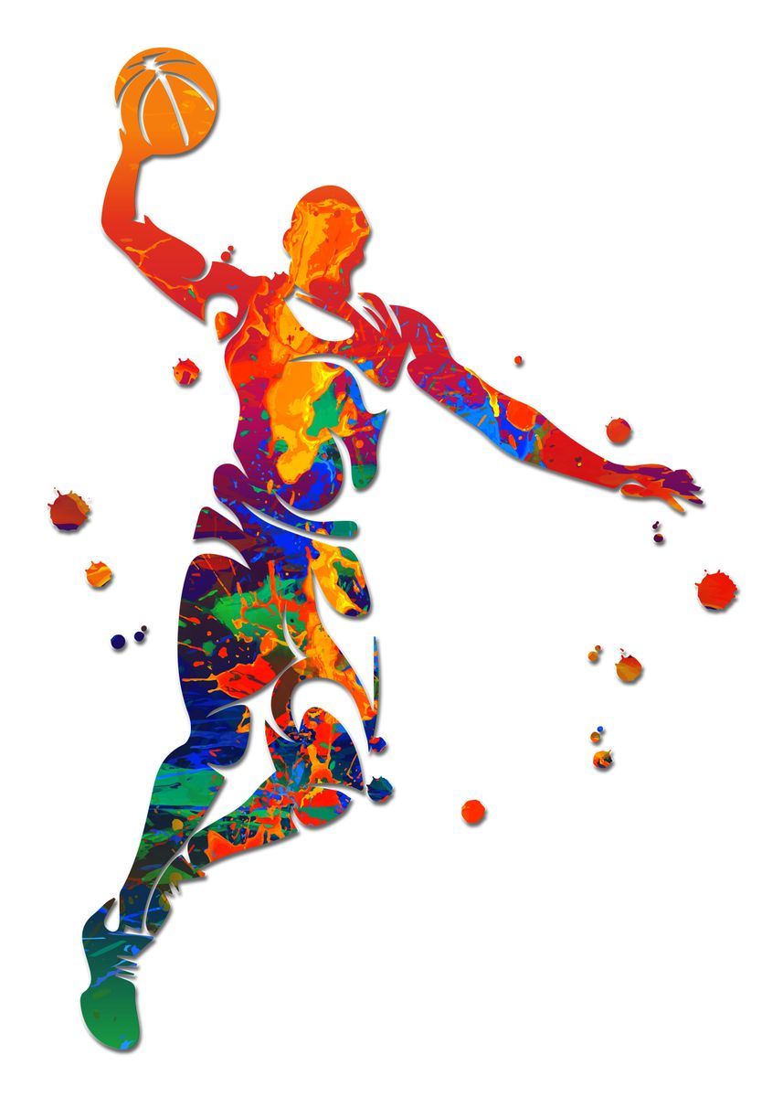 'Throw the ball' Poster, picture, metal print, paint by Vincent Vorce ...