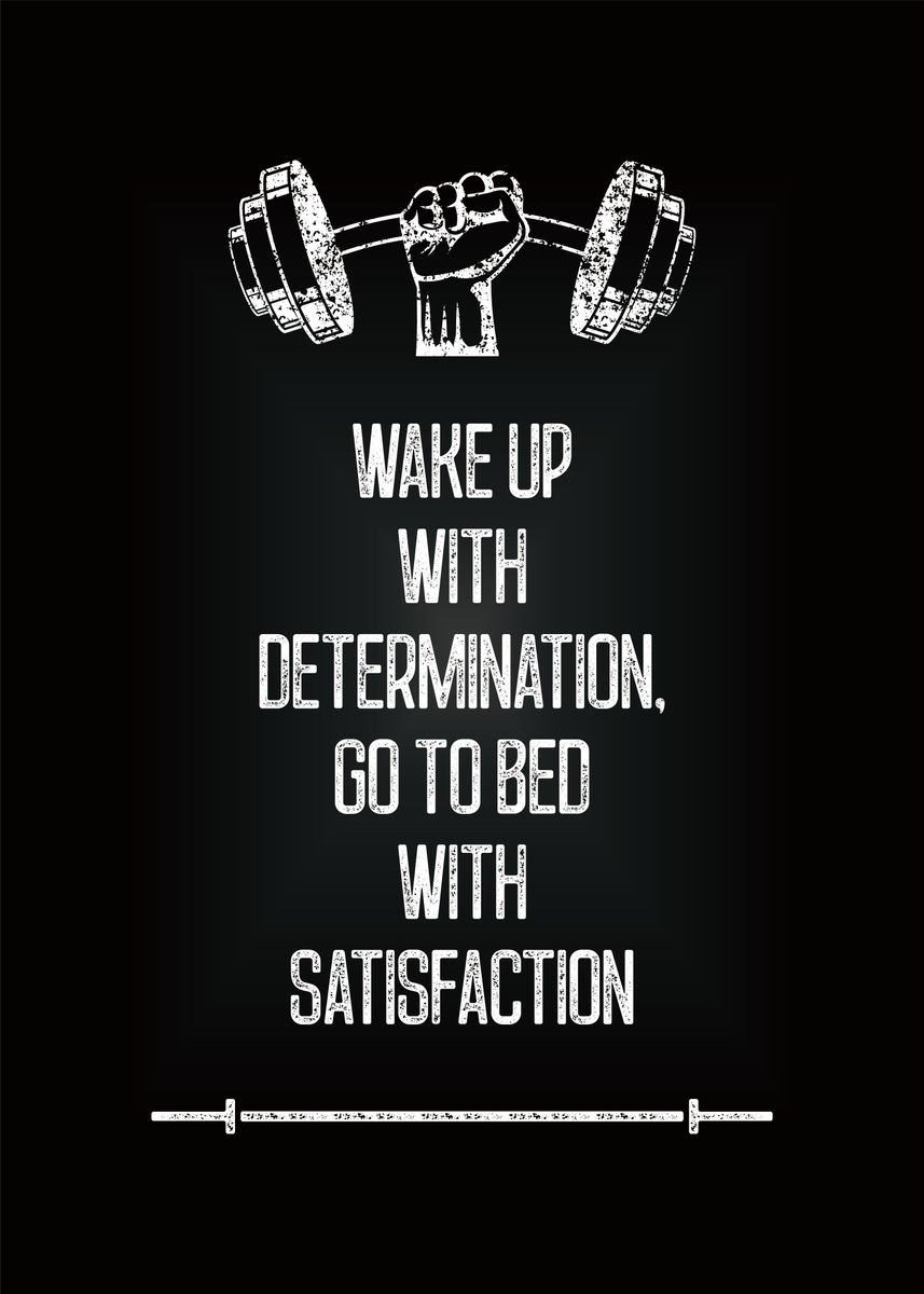 'Gym Quote' Poster by d Quote | Displate