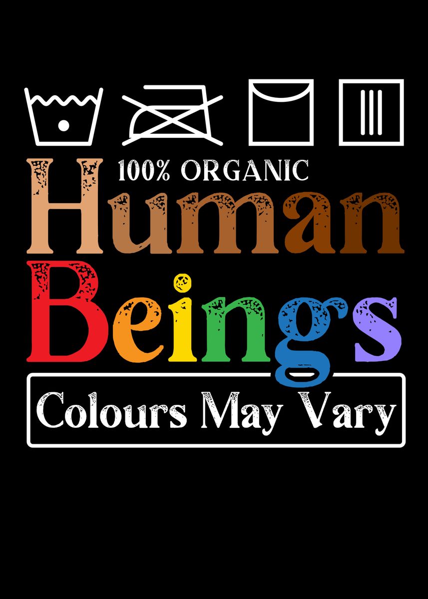 'Human Beings' Poster, picture, metal print, paint by NAO | Displate