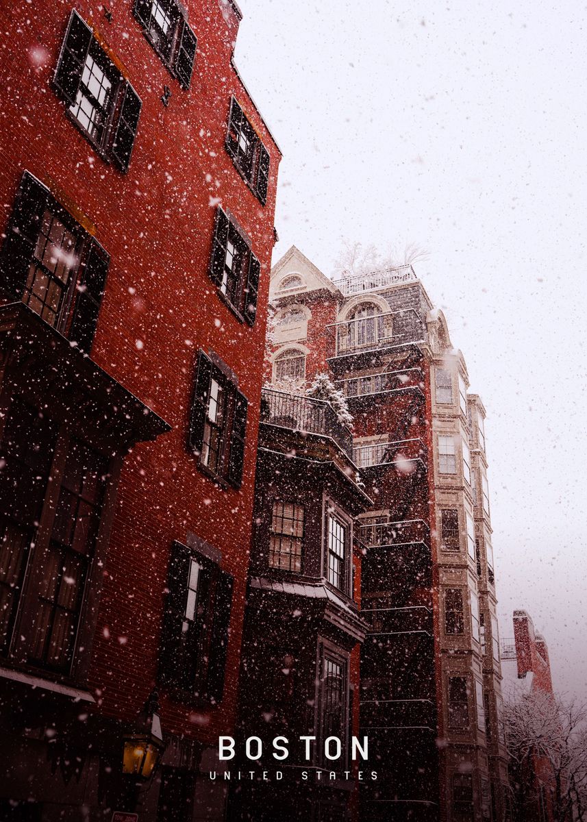 'Boston ' Poster, picture, metal print, paint by Big City | Displate