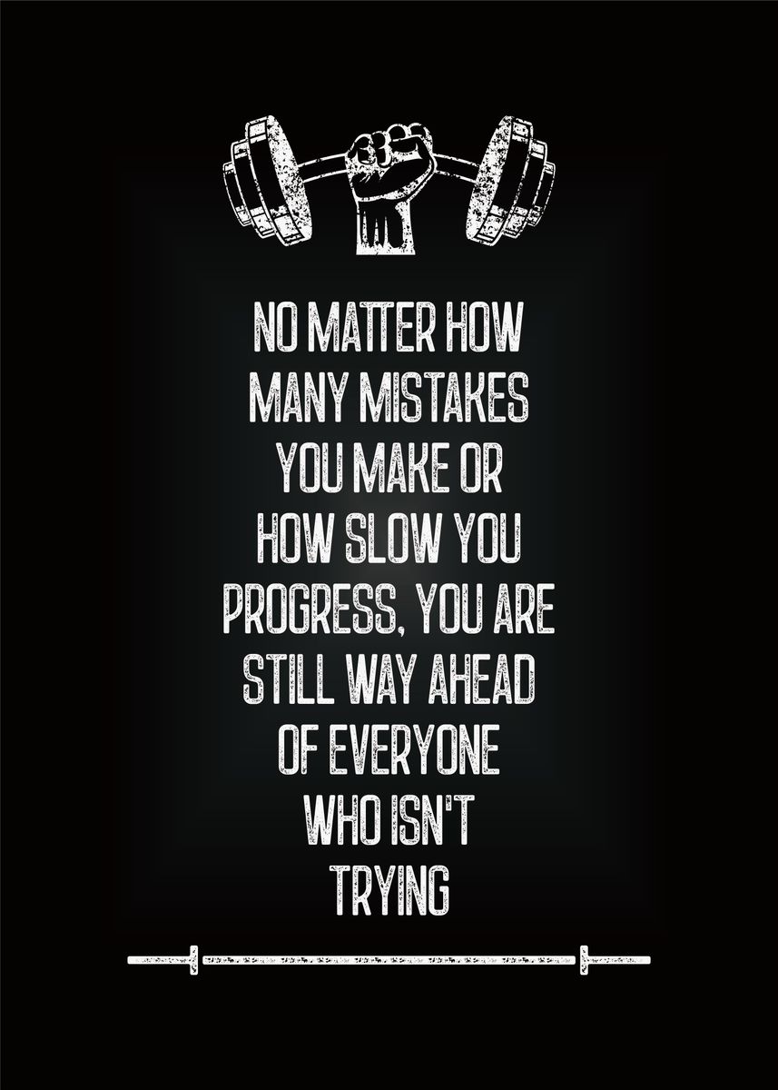'Gym Quote' Poster by d Quote | Displate