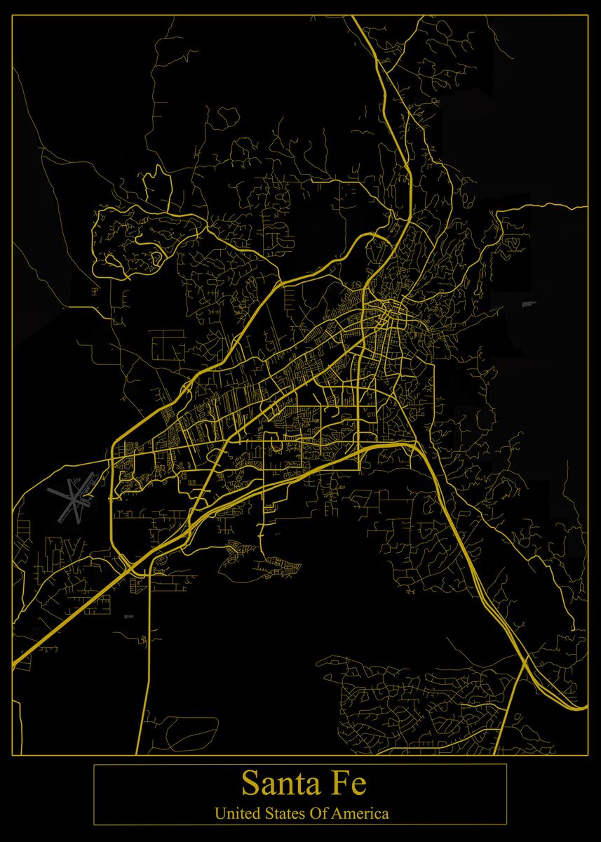 'Santa Fe USA' Poster by Zake Yonkou | Displate