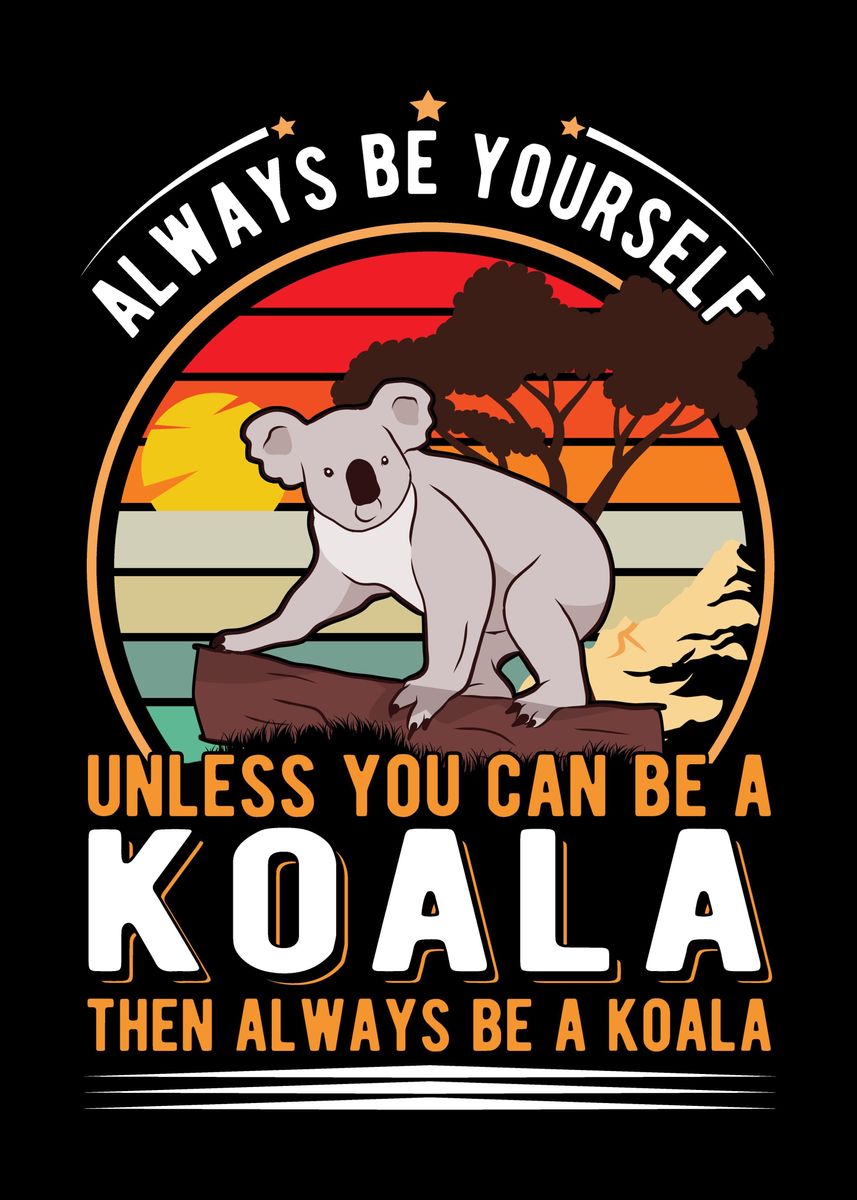'Koala Bear' Poster, picture, metal print, paint by FavoritePlates ...