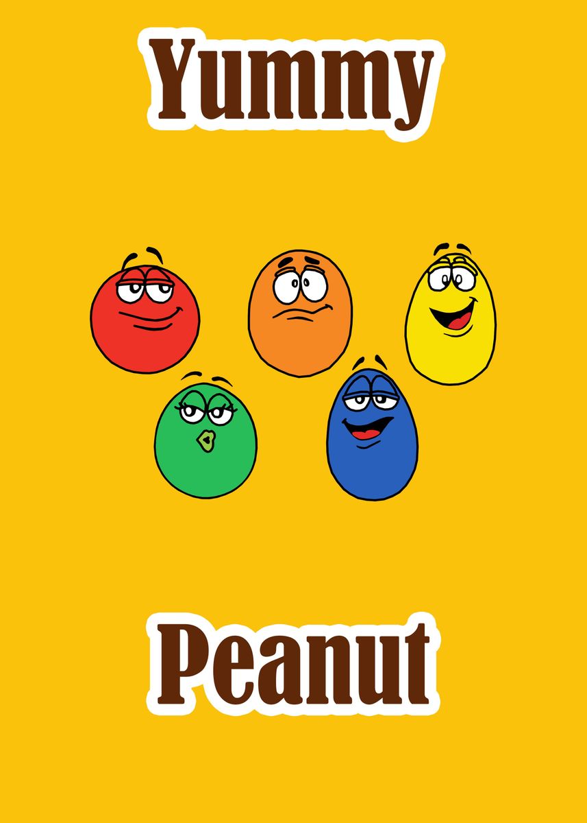 'PEANUT' Poster, picture, metal print, paint by TroisiemeOeil | Displate