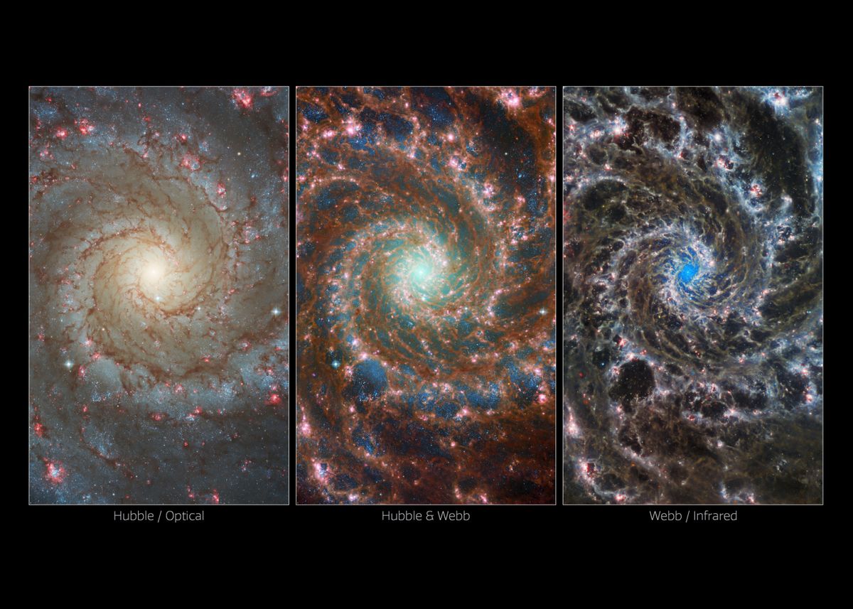 'Phantom Galaxies' Poster by NASA | Displate