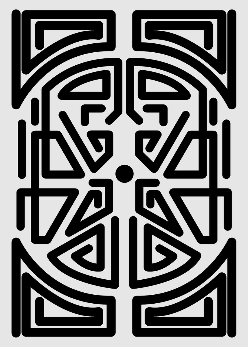 'Line Encrypted Type 06' Poster, picture, metal print, paint by Imam ...