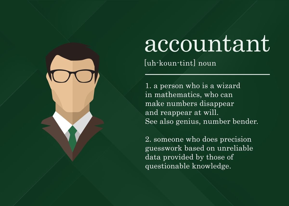 'Accountant Definition' Poster by 84PixelDesign | Displate