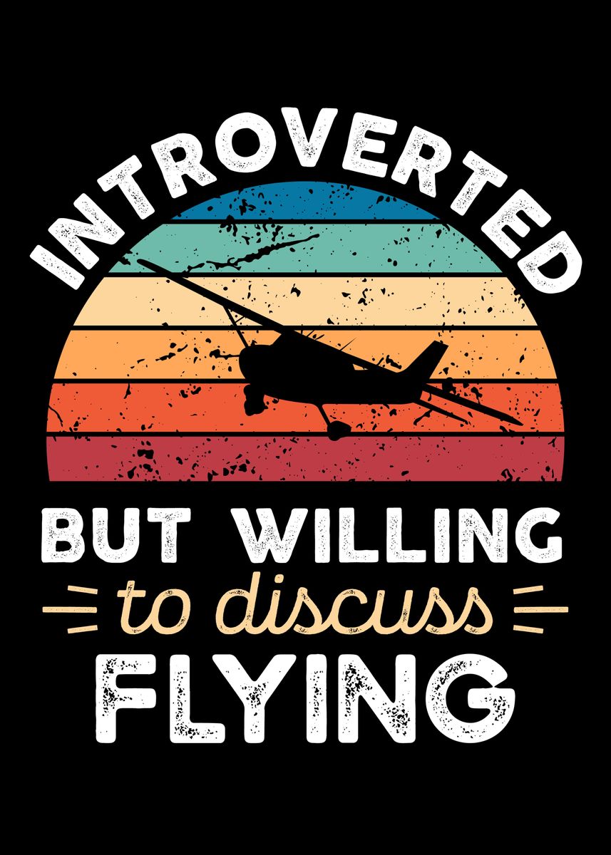 'Introverted Flying' Poster, picture, metal print, paint by Phil | Displate