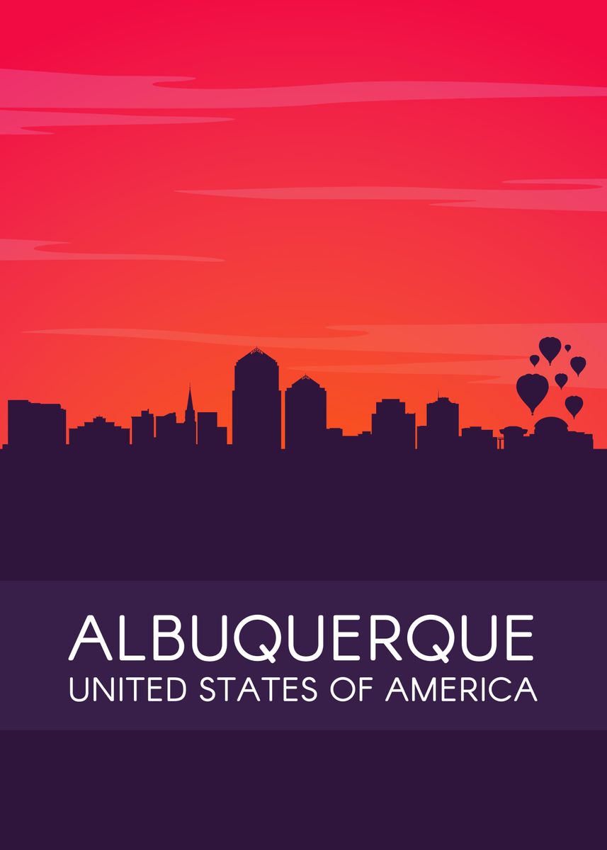 'Albuquerque' Poster, picture, metal print, paint by Evan Arrington ...
