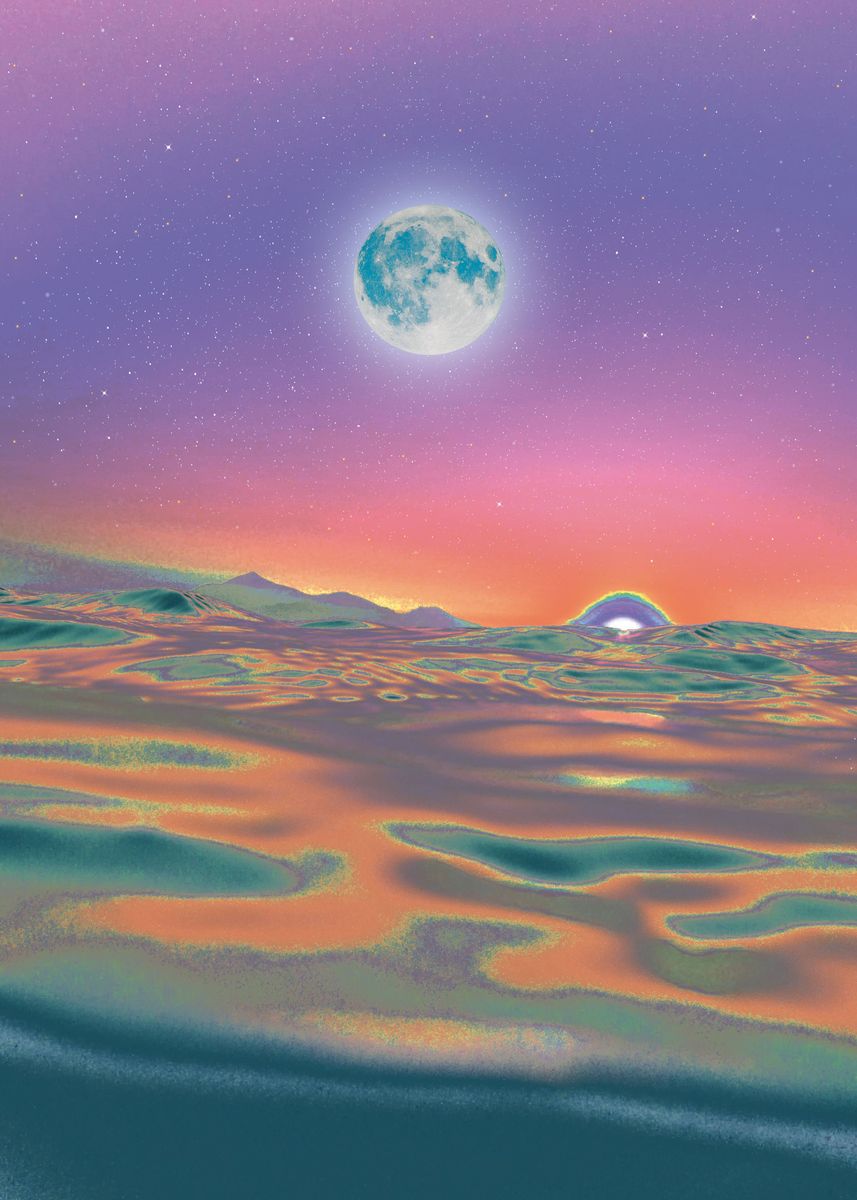 'Equanimity' Poster, picture, metal print, paint by Cajuca | Displate