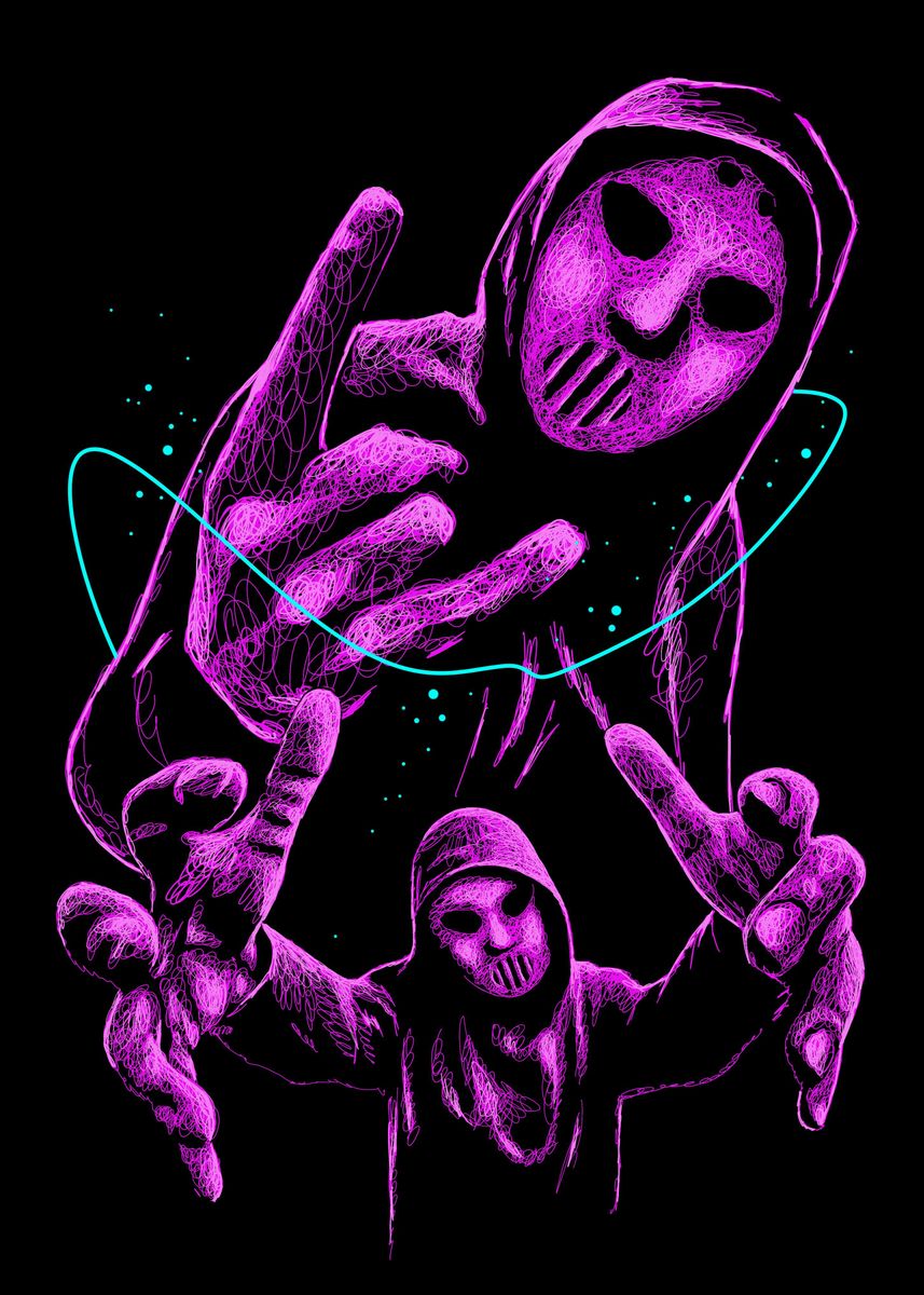 'SCRIBBLE' Poster, picture, metal print, paint by Bestselling Scribble ...