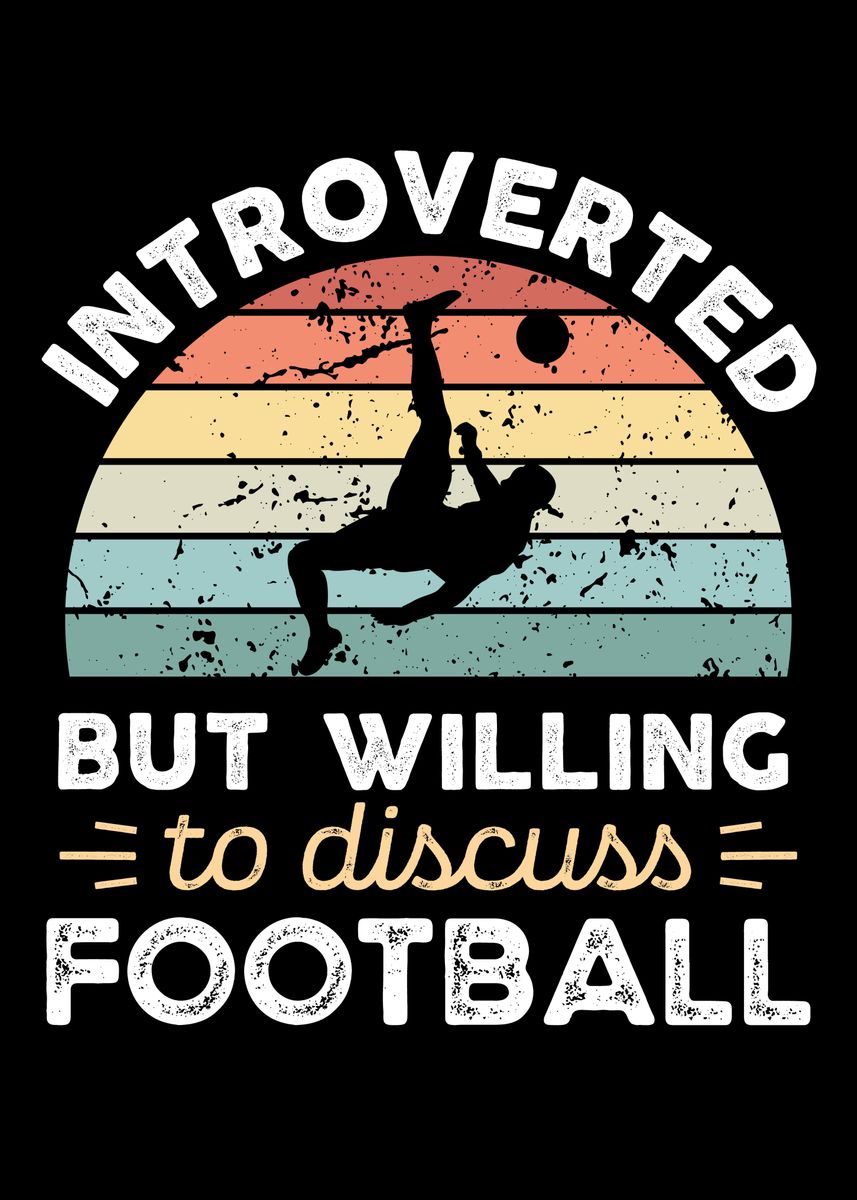 'Introverted Football' Poster, picture, metal print, paint by Philip ...