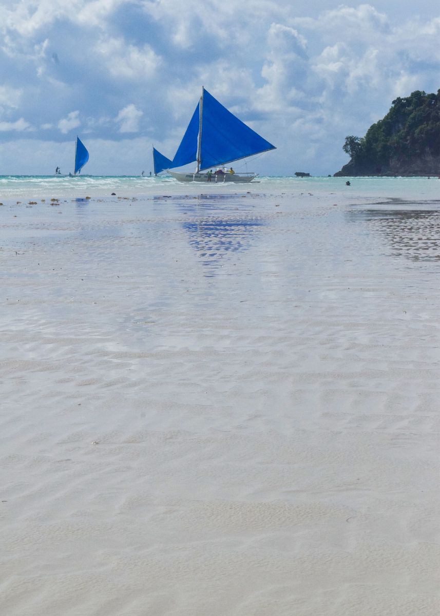 'Boracay Paraw Boat' Poster, picture, metal print, paint by Girl Travel ...