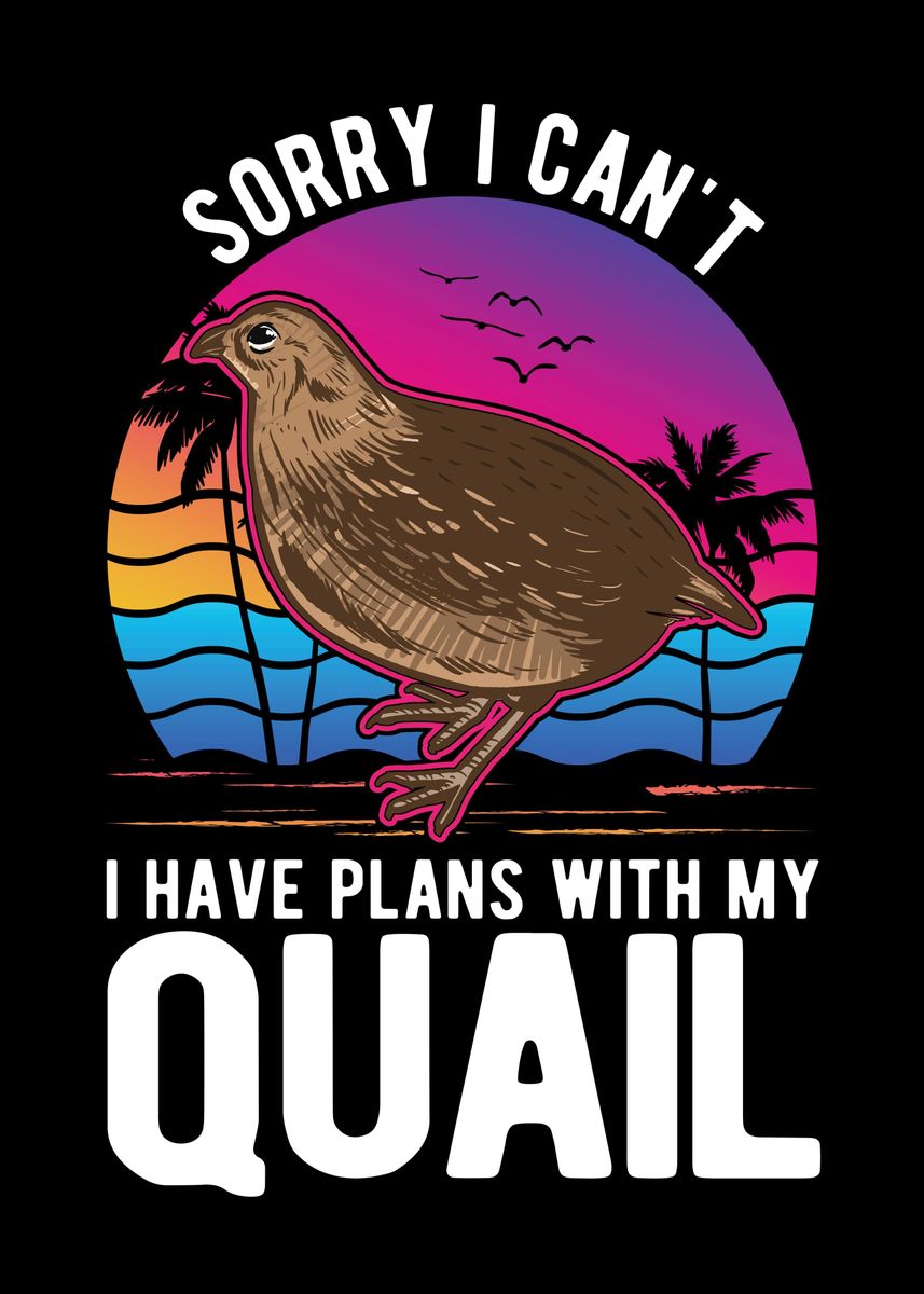 'Quail Breeder Quail Gift' Poster, picture, metal print, paint by ...