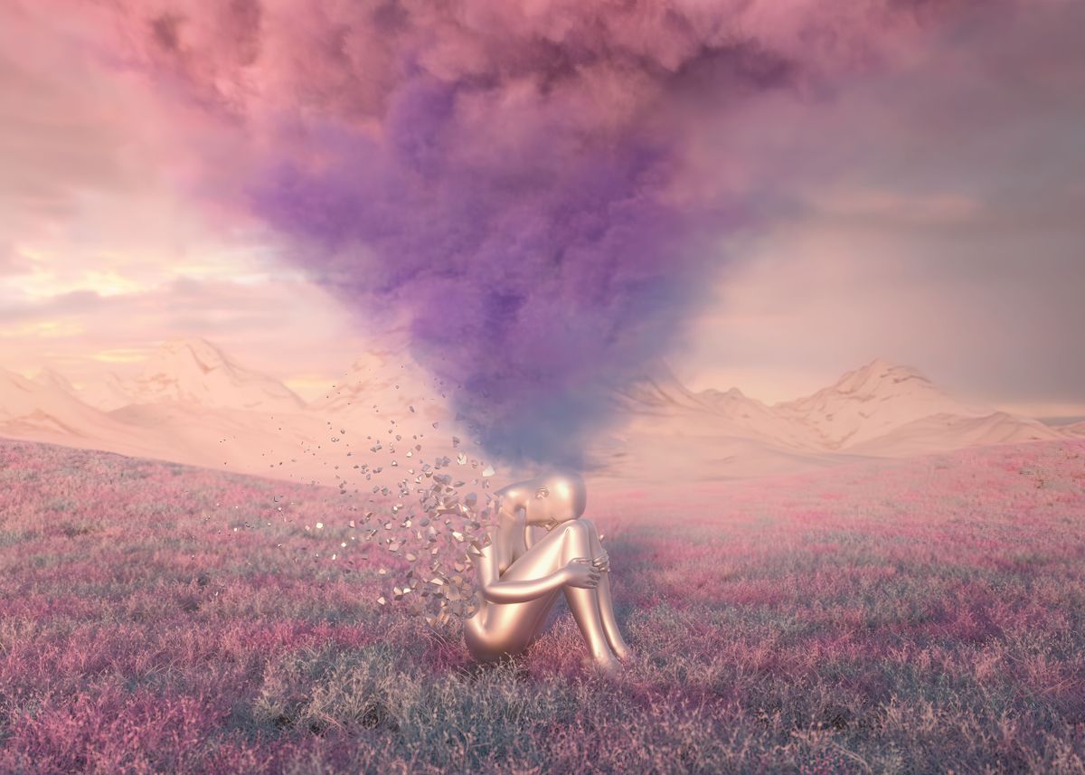 'Overwhelmed' Poster by Michelle von Kalben | Displate