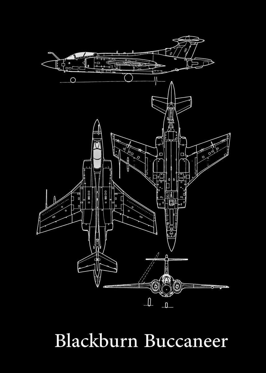 'blackburn buccaneer' Poster, picture, metal print, paint by TheGolden ...