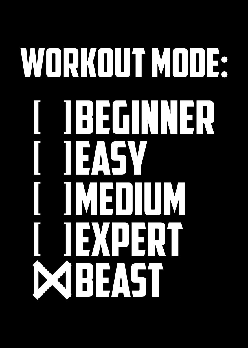 'Workout Mode' Poster, picture, metal print, paint by albran karan ...