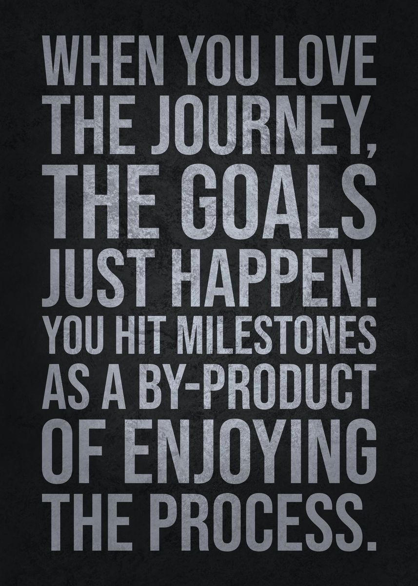 'Enjoy The Process' Poster by CHAN | Displate