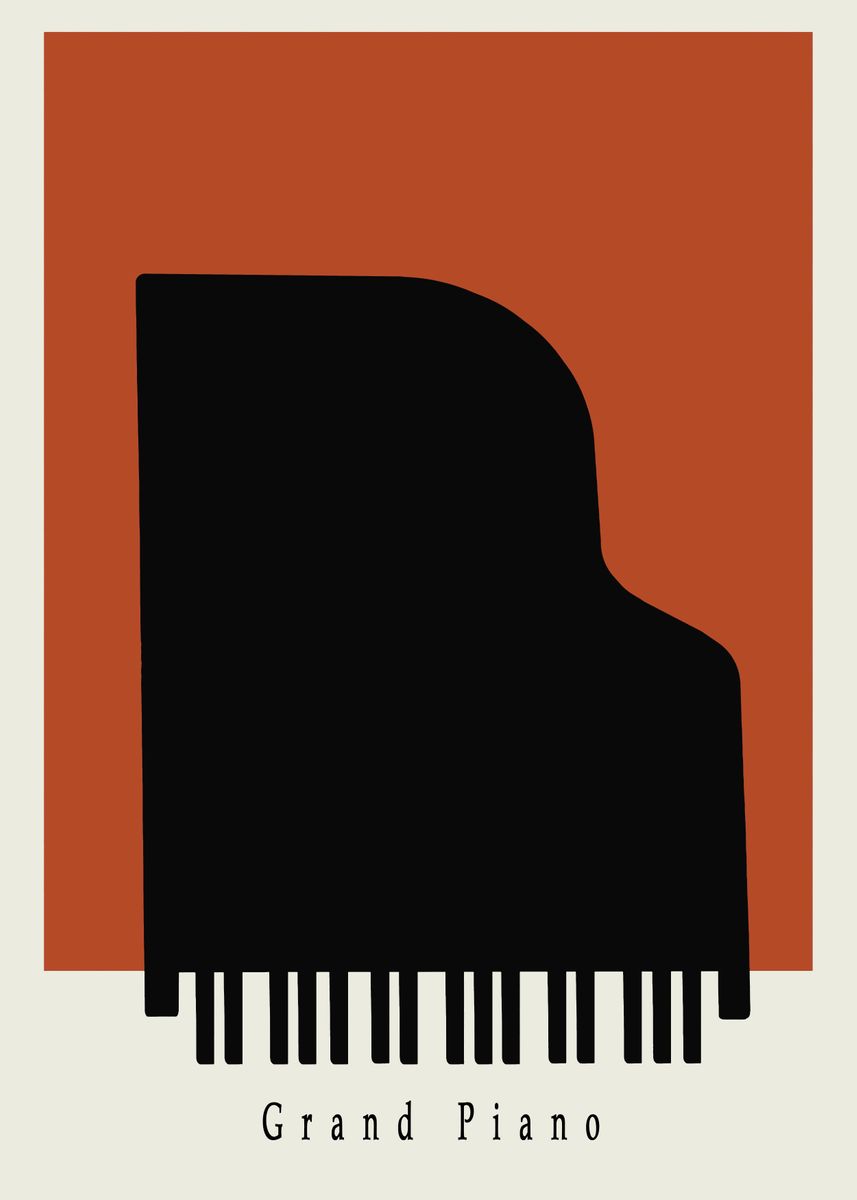 'Piano' Poster, picture, metal print, paint by BriannaMReyes | Displate