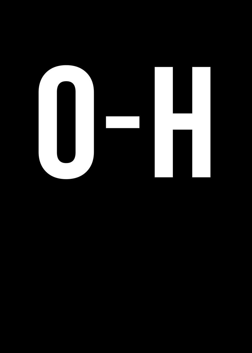 'OH' Poster, picture, metal print, paint by Francois Ringuette | Displate