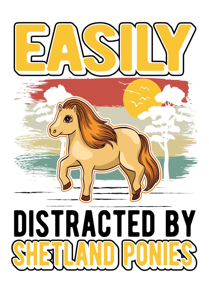 'Shetland Pony Shetty' Poster by FavoritePlates | Displate