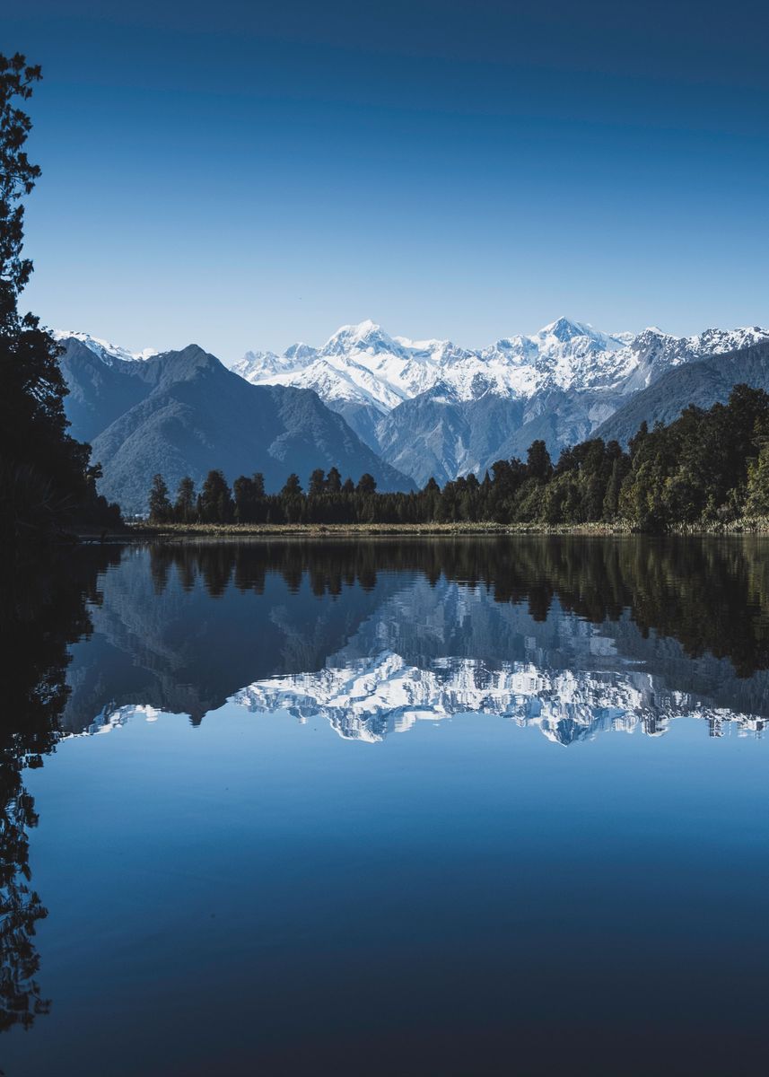 'Lakeside Reflection' Poster by Conceptual Photography | Displate