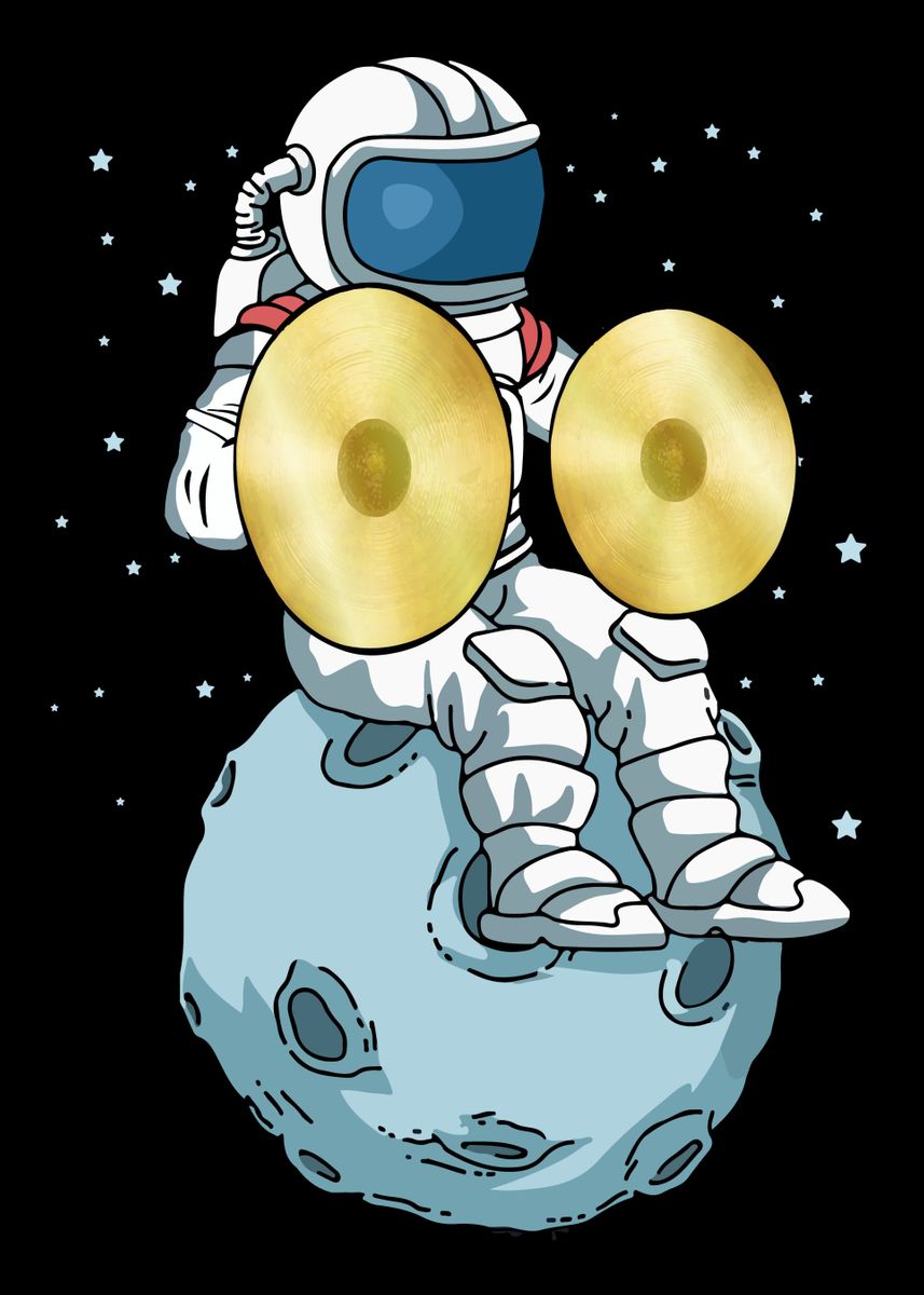 'Cymbals Gift Marching band' Poster, picture, metal print, paint by ...