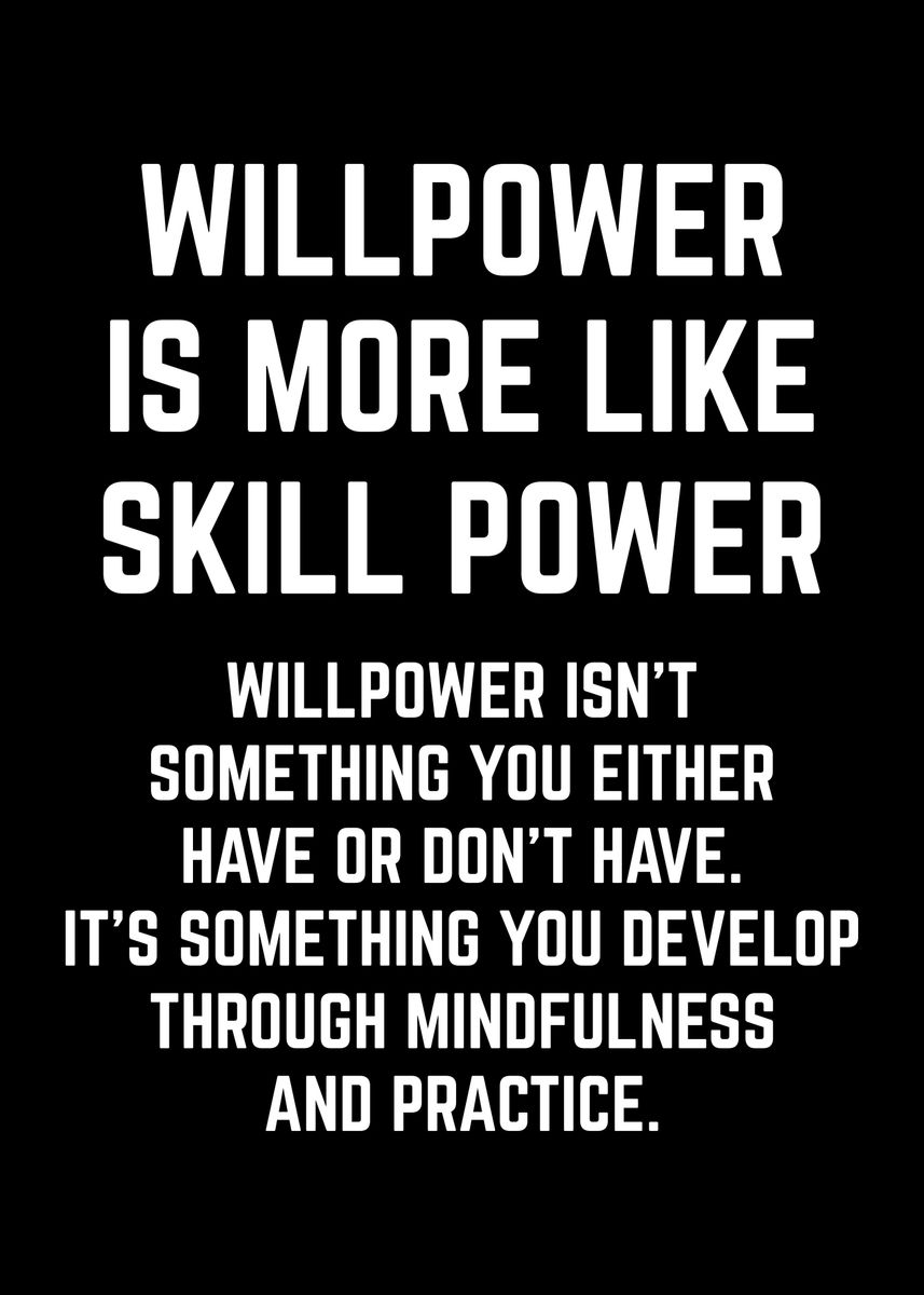 'Willpower' Poster, picture, metal print, paint by albran karan | Displate