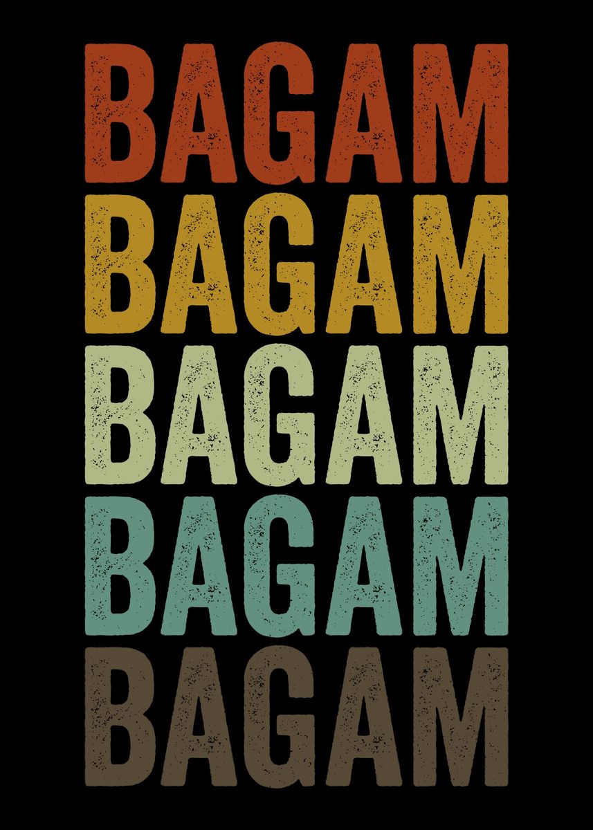 'Bagam Indonesia Retro' Poster, picture, metal print, paint by ...