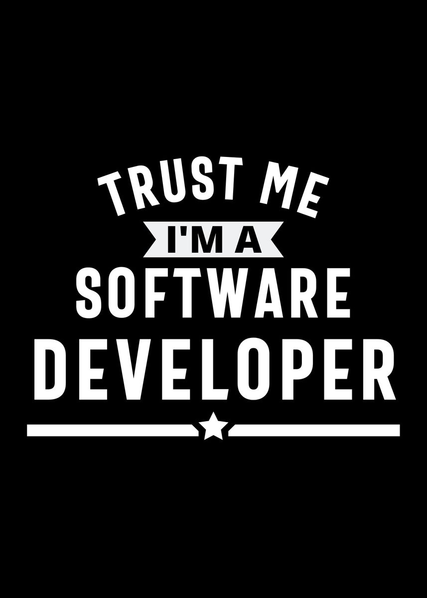 'SOFTWARE DEVELOPER' Poster, picture, metal print, paint by ISSAM ...