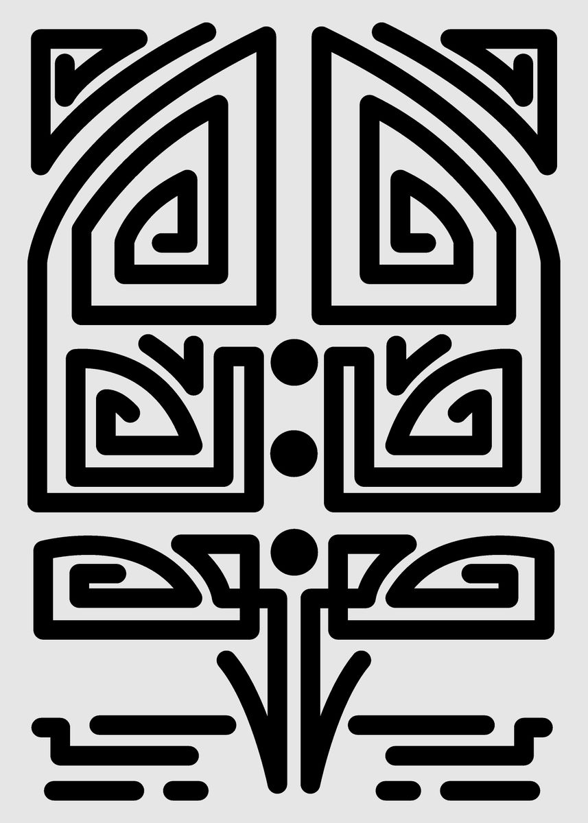 'Line Encrypted Type 18' Poster by Imam Bagaskara | Displate