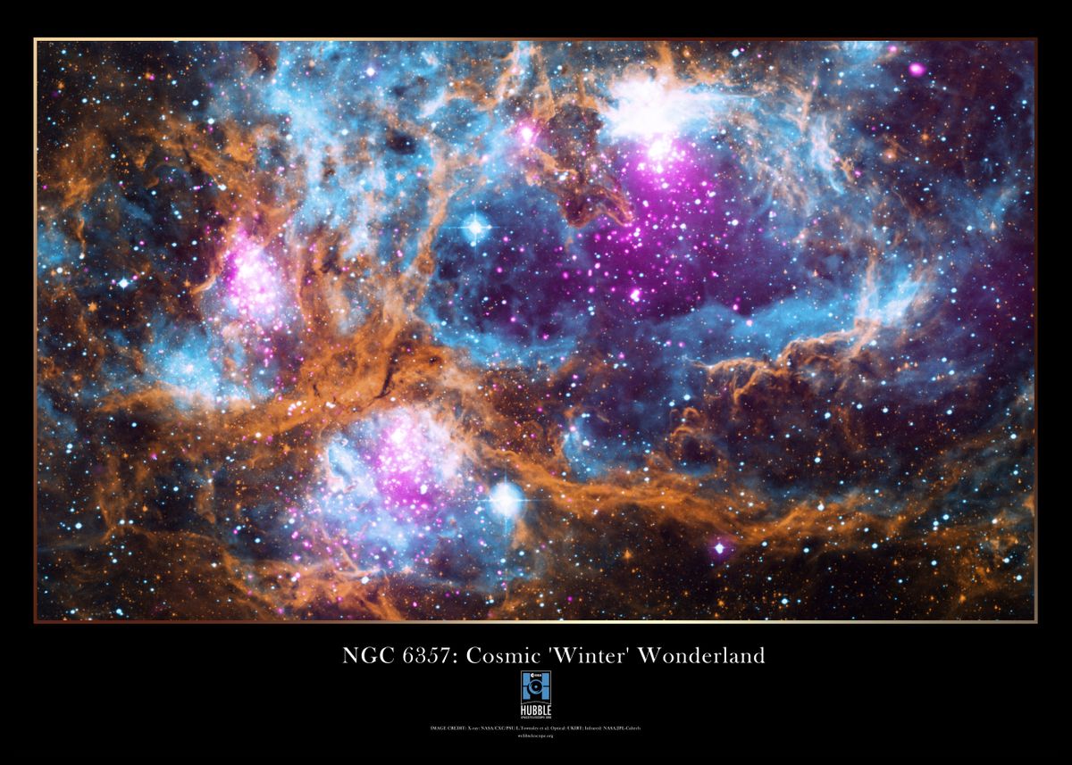 'Cosmic Winter Wonderland' Poster by NTx Photography | Displate