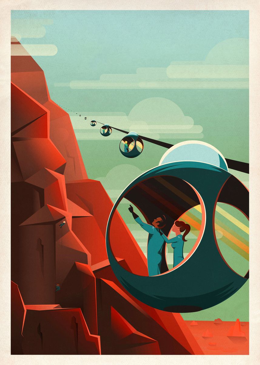 'Space travel 2' Poster by Cris de Almeida | Displate