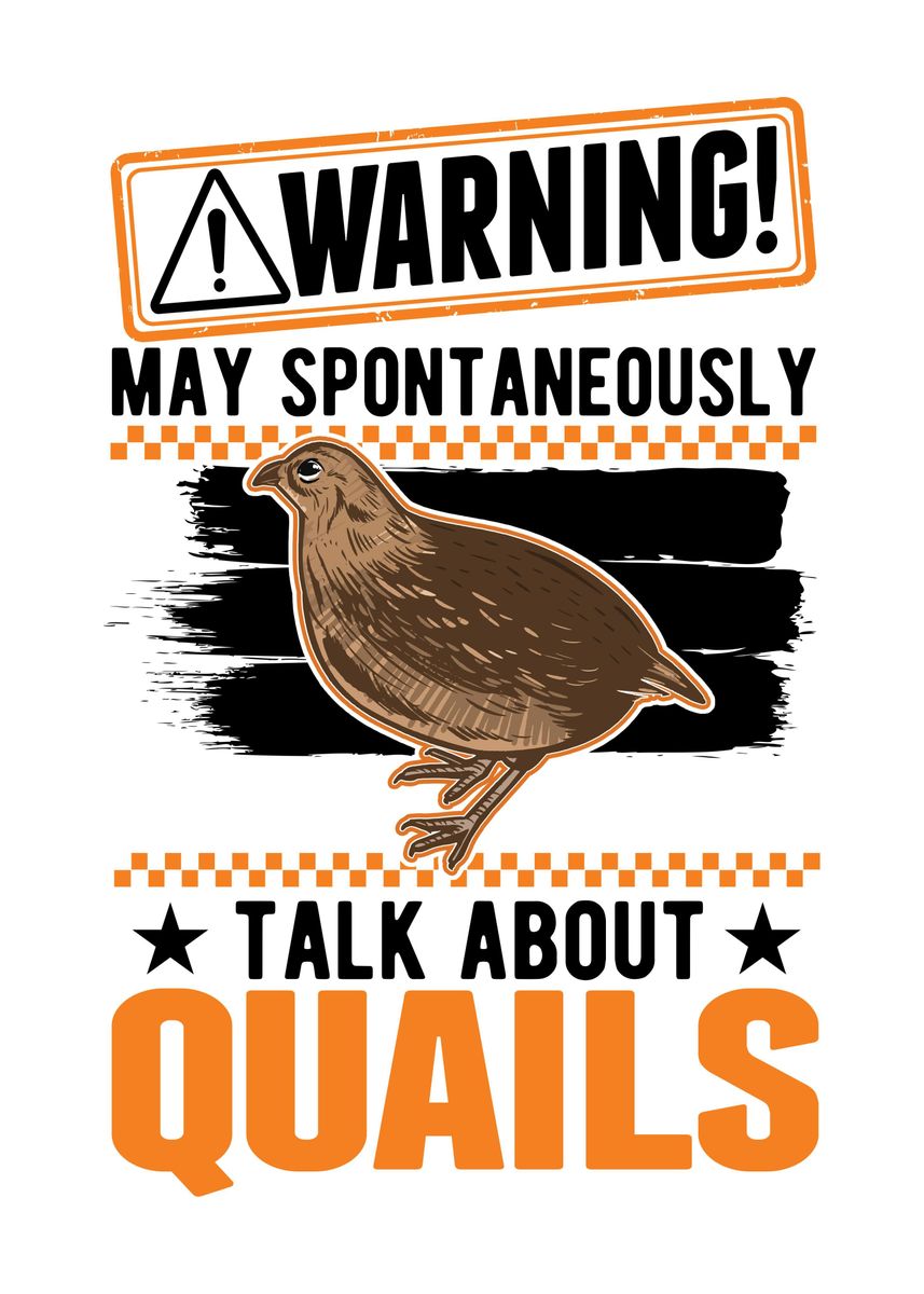 'Quail Breeder Quail Gift' Poster, picture, metal print, paint by ...